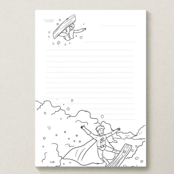 Briefpapier zum Ausdrucken: gratis, mit Linien & Motiven für Kinder